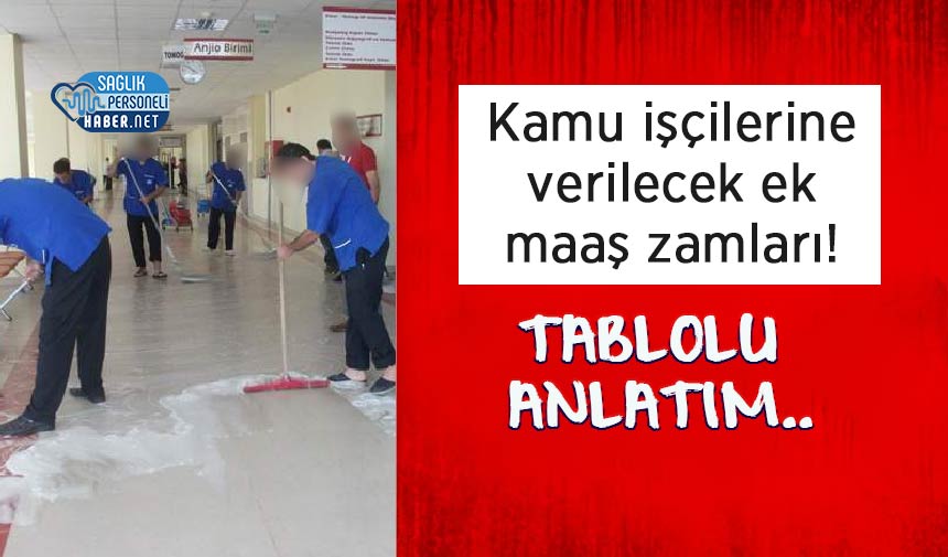 Kamu işçilerine verilecek ek maaş zamları! Tablolu anlatım.. - Sağlık ... Kamu işçilerine verilecek ek maaş zamları! Tablolu anlatım.. - Sağlık ...